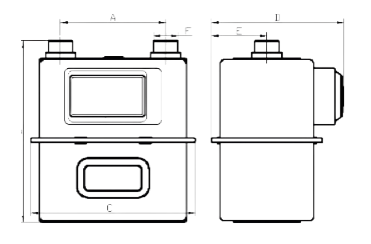 Mechanical Steel Shell Gas Meter - Meterin