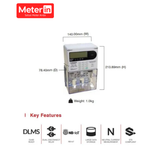 Single Phase Smart Meter Mk7MI - Meterin
